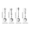4Pcs Oceans Theme Coffee Spoon Creative Handle Stirring Spoons Antique ...