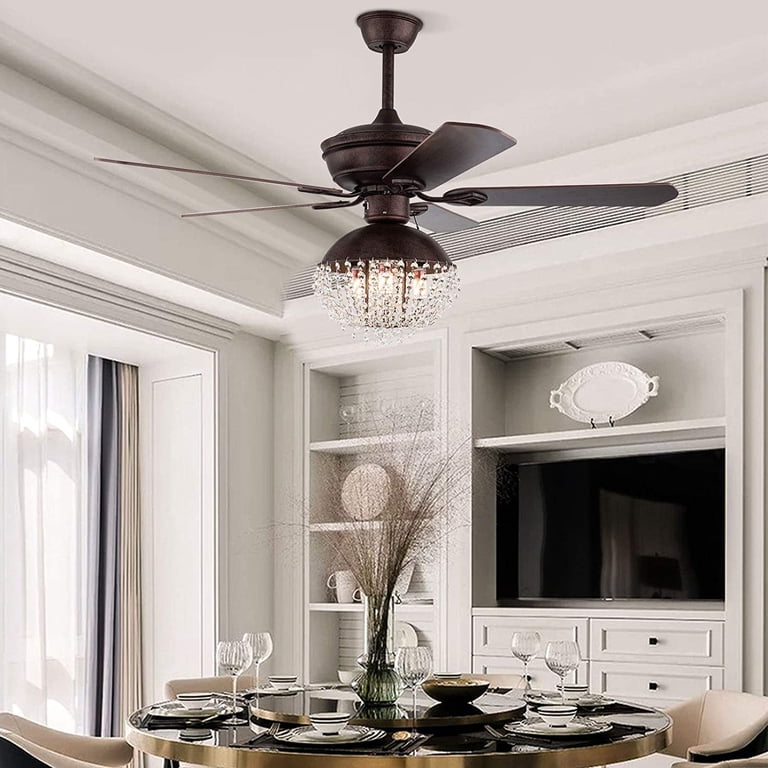 Rustic Chandelier Ceiling Fan | Shelly Lighting