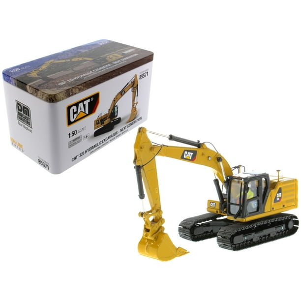 Diecast CAT Caterpillar 323 Hydraulic Excavator with Operator Next ...