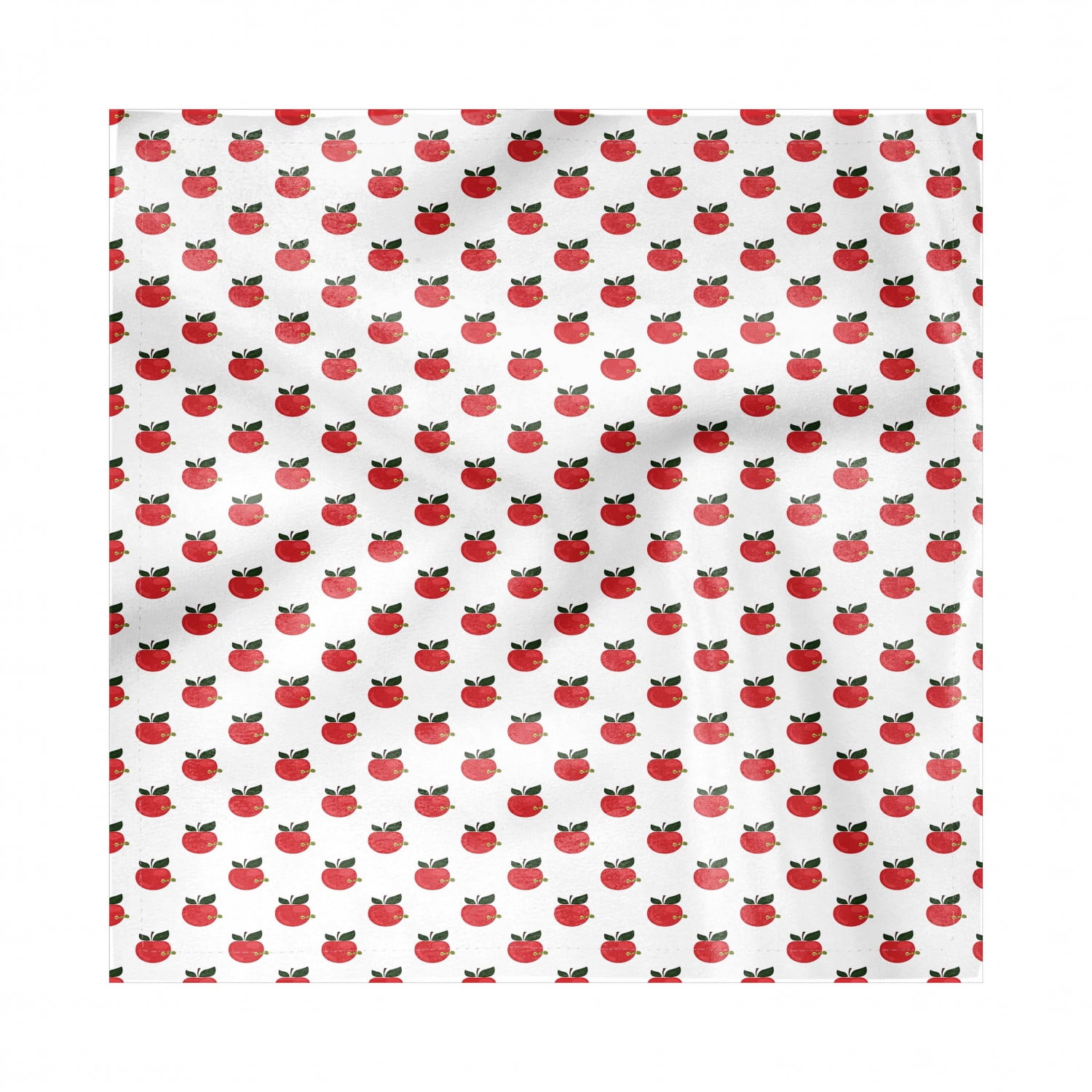 Apple Decorative Napkins Set of 4, Repeating Comic Red Apples Pattern ...