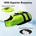 Neon Green Dog Life Jacket for Large Breed with Rescue Handle, High ...