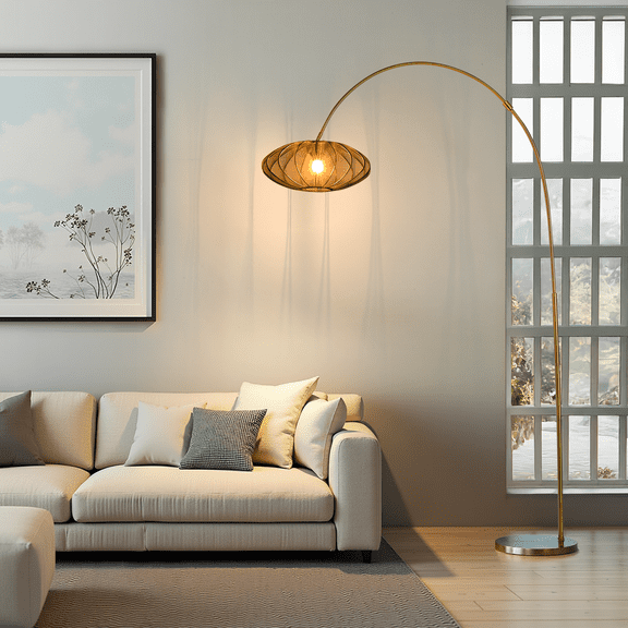 360 Lighting Rayna Mid Century Modern Downbridge Floor Lamp 61 1/2 ...
