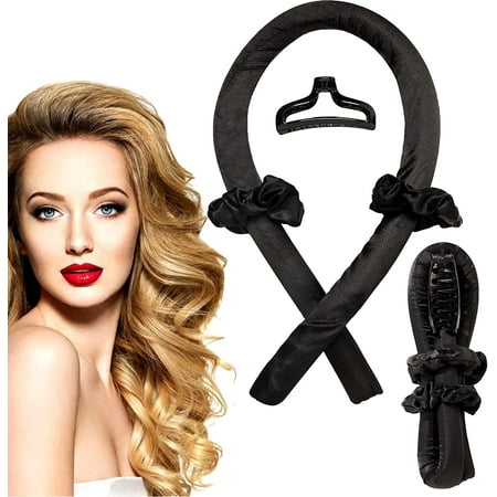 SHTUUYINGG Hair Rollers,Heatless Curlers,Silk Hair Roller, Soft Sleep ...