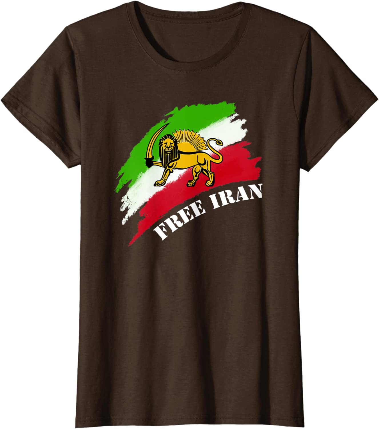 Free Iran flag with lion tshirt - Walmart.com