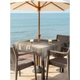 Brown Ombre Table Cloth Rectangle Outdoor Tablecloth, Oil Painting Art ...