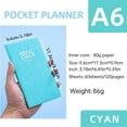 Pocket Calendar 2025 Planner A6 Daily Planner 2025 Notebook Calendars ...