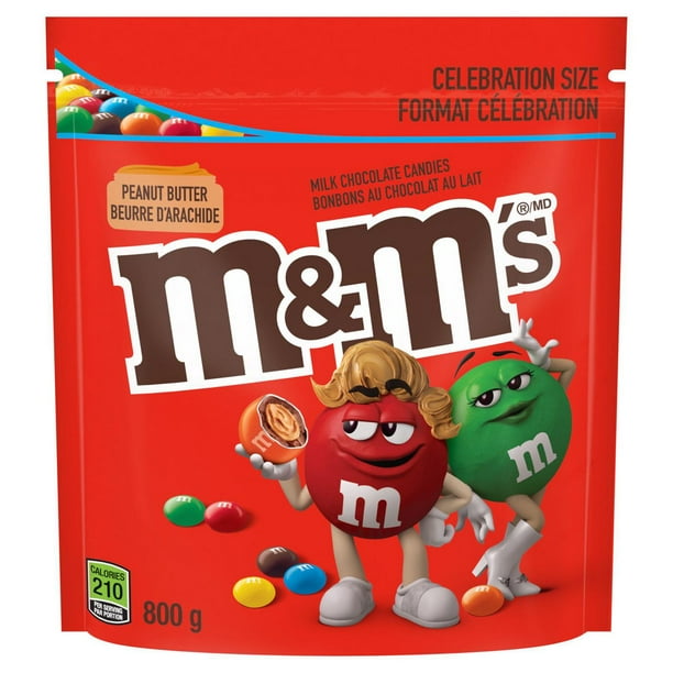 M&M'S, Peanut Butter Milk Chocolate Candies, Pantry Size Share Bag ...