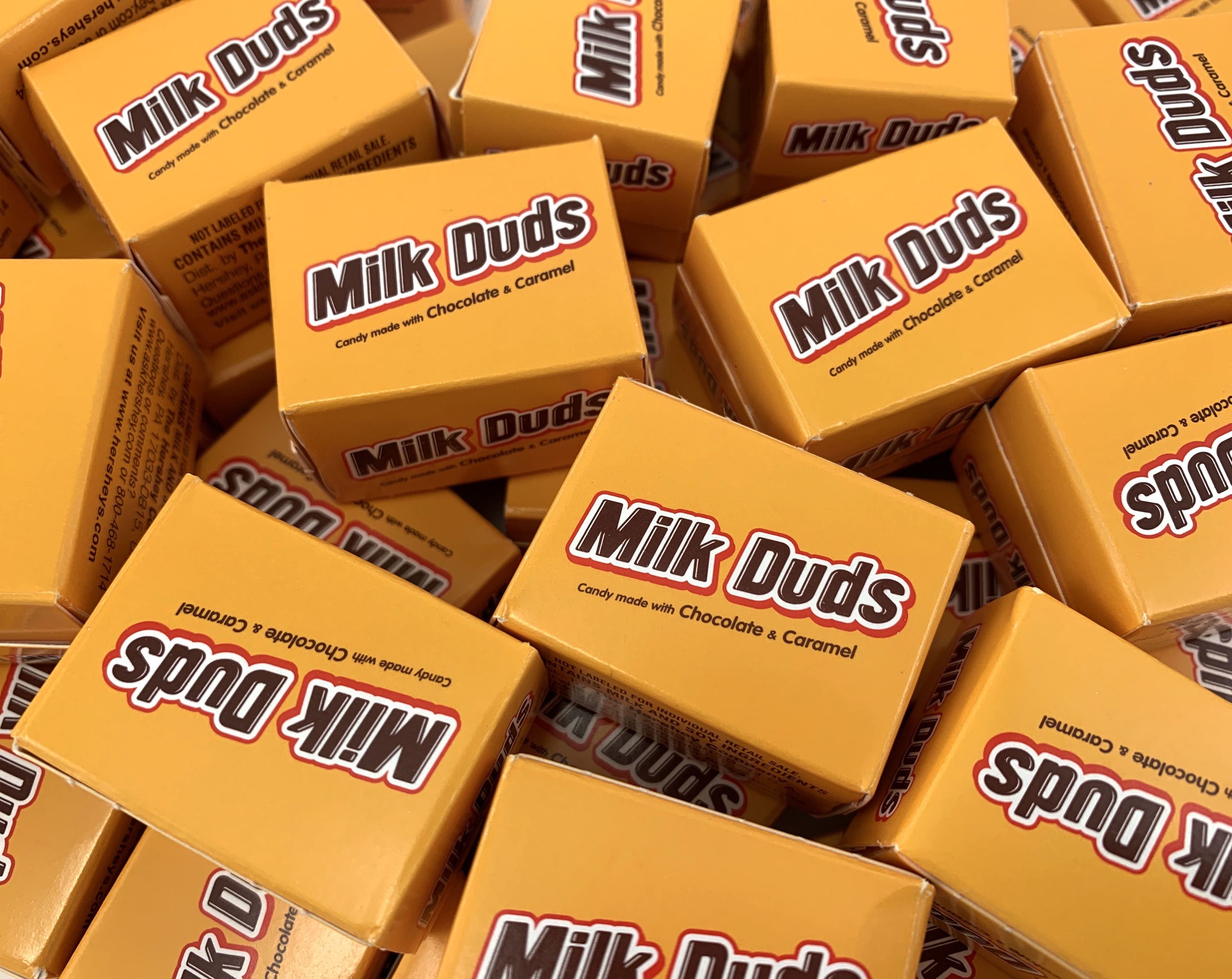Milk Duds Candy Caramel Milk Chocolate, Snack Size Boxes, Bulk 2 Pound ...