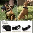 Dog Collar and Leash Set Heavy Duty Military Dog Collar with Handle and ...