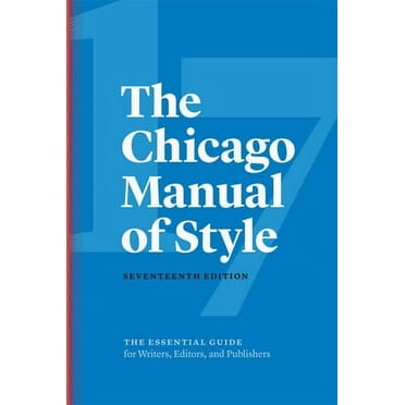 The Chicago Manual of Style, 17th Edition (Edition 17) (Hardcover ...