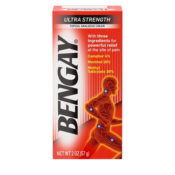 Ultra Strength Bengay Non-Greasy Topical Pain Relief Cream, 2 oz ...