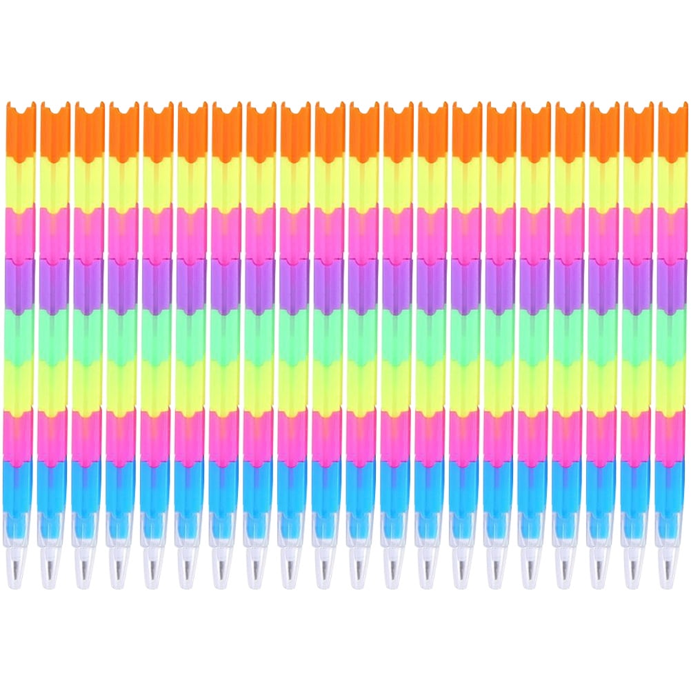 Lápices de 20 piezas apilables lápices coloridos lápices desmontables ...