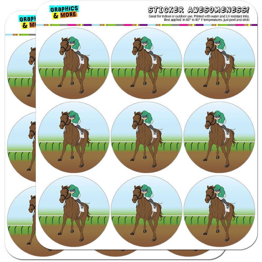 Horse Racing Race Jockey 18 2" Planner Calendar Scrapbooking Crafting ...