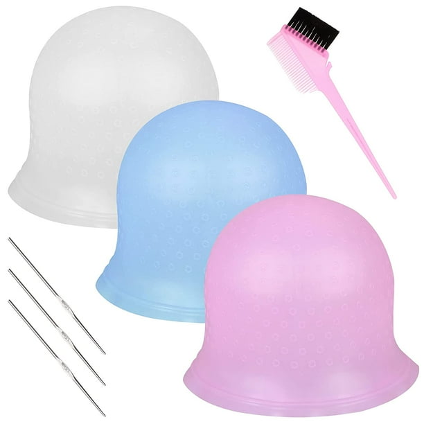2Z 1X Reusable Hair Coloring Dye Cap Silicone Highlight Cap Hair ...