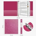 3 Ring Binder 1 Inch Pink Binders Fashion View Binder with 2 Pockets ...