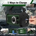 10000mAh Rechargeable Solar Radio with Phone Charger, Hand Crank Radio ...