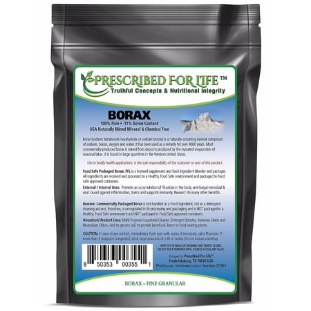 Borax - All Natural Sodium Borate 10 mol Mineral Granular Powder 40-200 ...