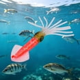 1PCS Fishing Squid Jigs Lures, Soft Luminous UV Octopus Trolling Bait ...