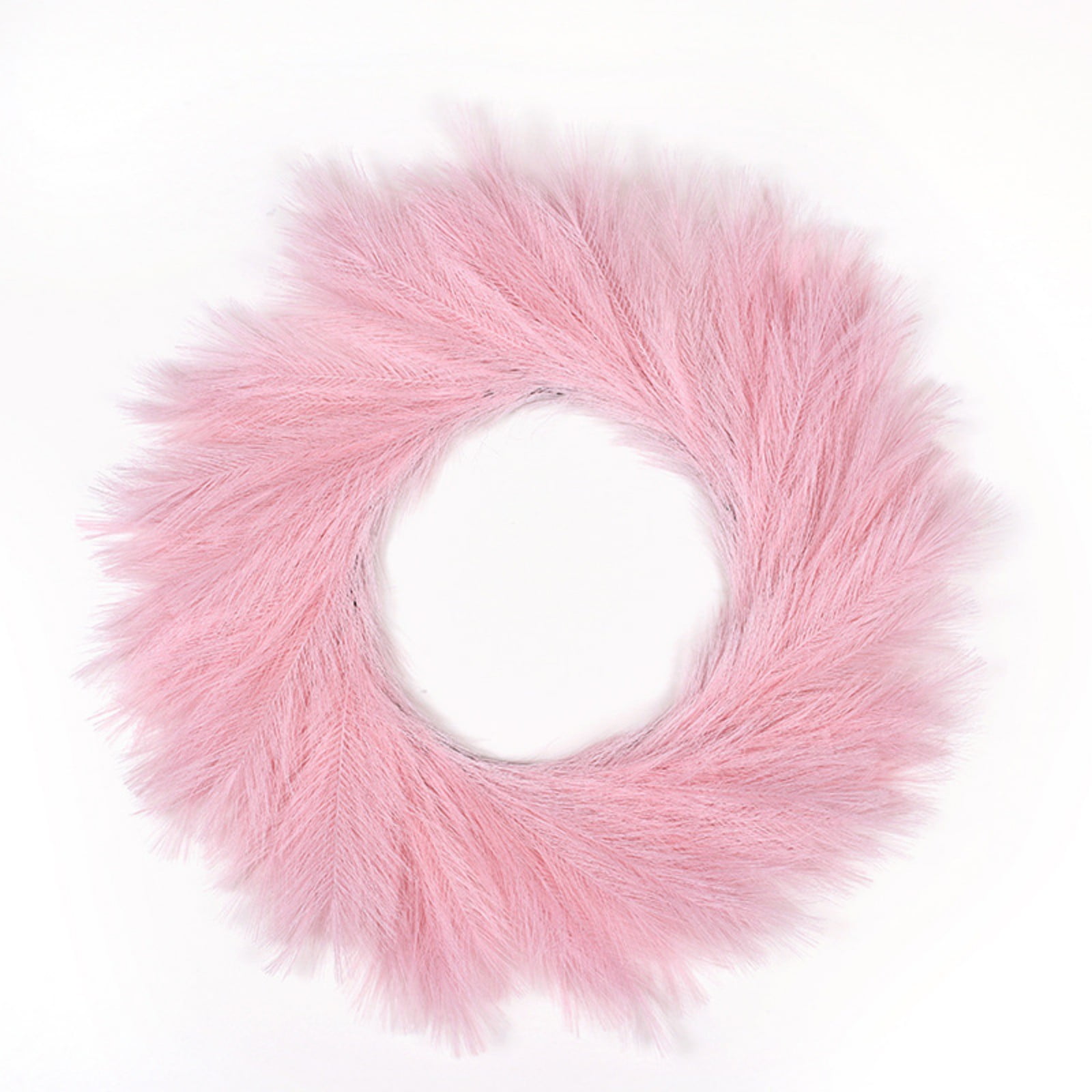Fluffy Artificial Pampas Grass Wreath, 23Inch Modern Wreath Indoor ...