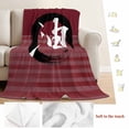 Circle Oil Word Fleece Throw Blanket Japanese Circle Oil Word Red ...