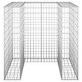 vidaXL Gabion Wall for Garbage Bins Galvanized Steel Stone Basket ...