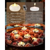 Amagic 24Pack 2” Flameless Led Floating Candles, 200 Hour Plastic ...