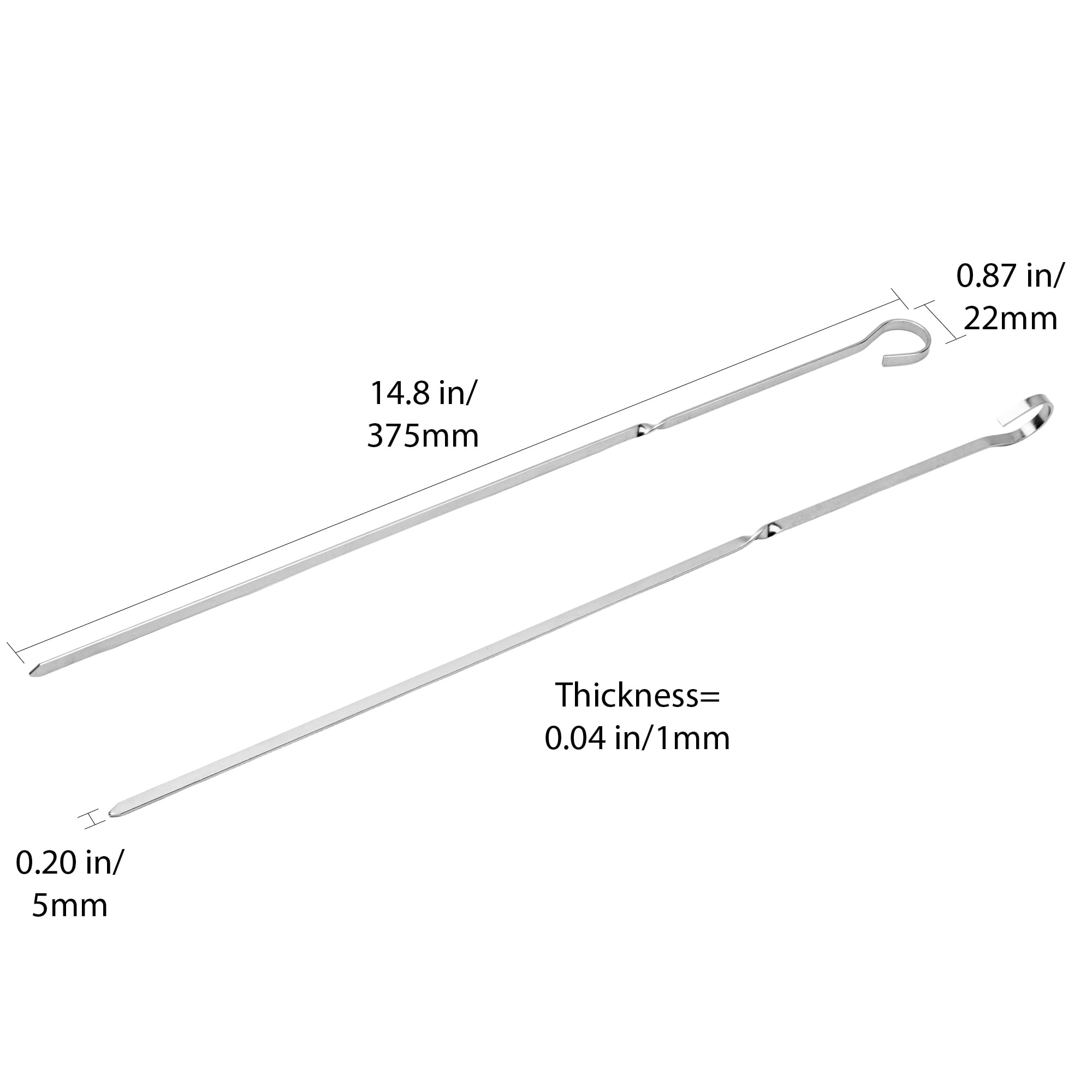 Click here for Expert Grill 14.5 Stainless Steel Skewers  4 Pack... prices