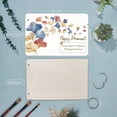 1Set Wooden 2-Ring Loose Leaf Binder Postcard Phote Album Cover Ginkgo ...