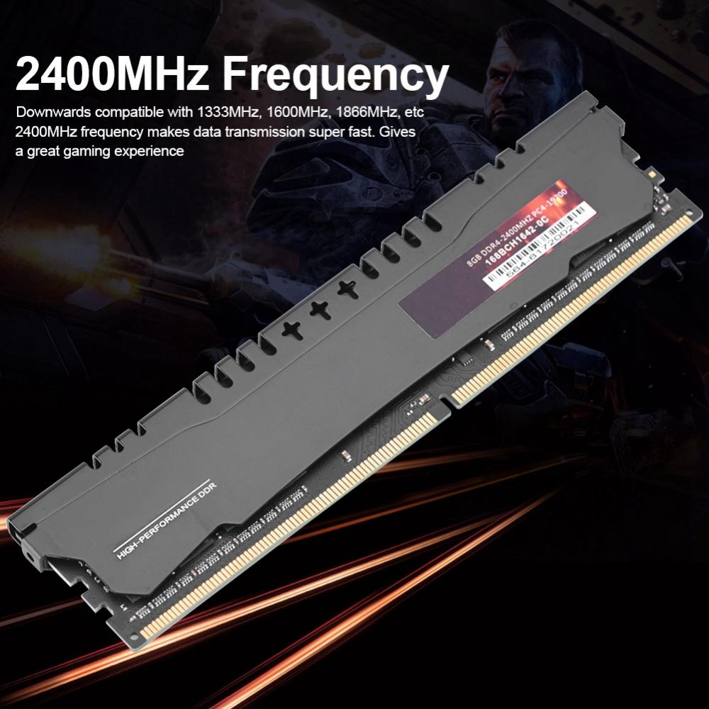 Rdeghly 8GB DDR4 RAM 2400MHz Fast Data Transmission 288PIN No ...