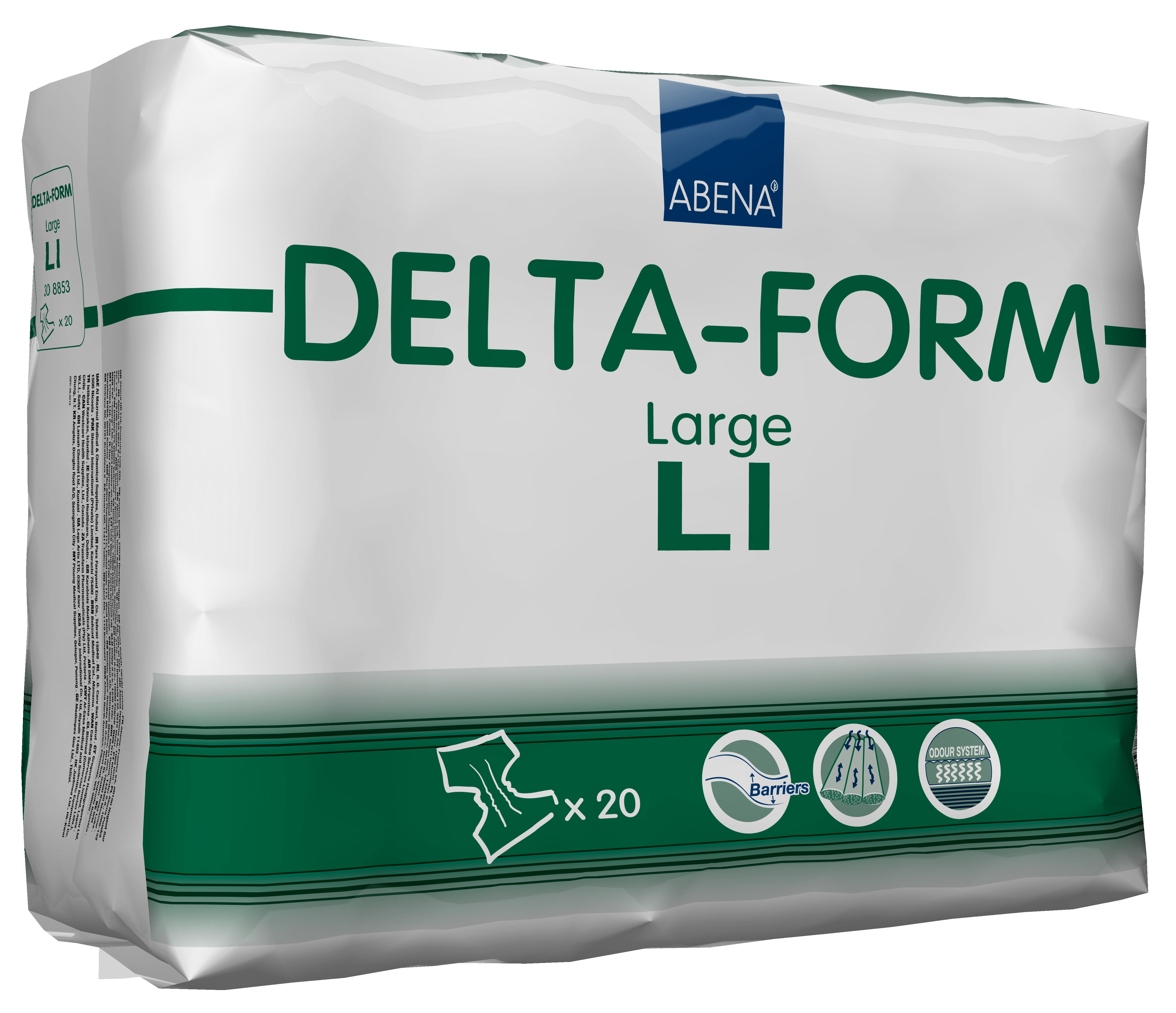 Abena Delta Form Adult Incontinence Brief, Sizes S - XL Available ...