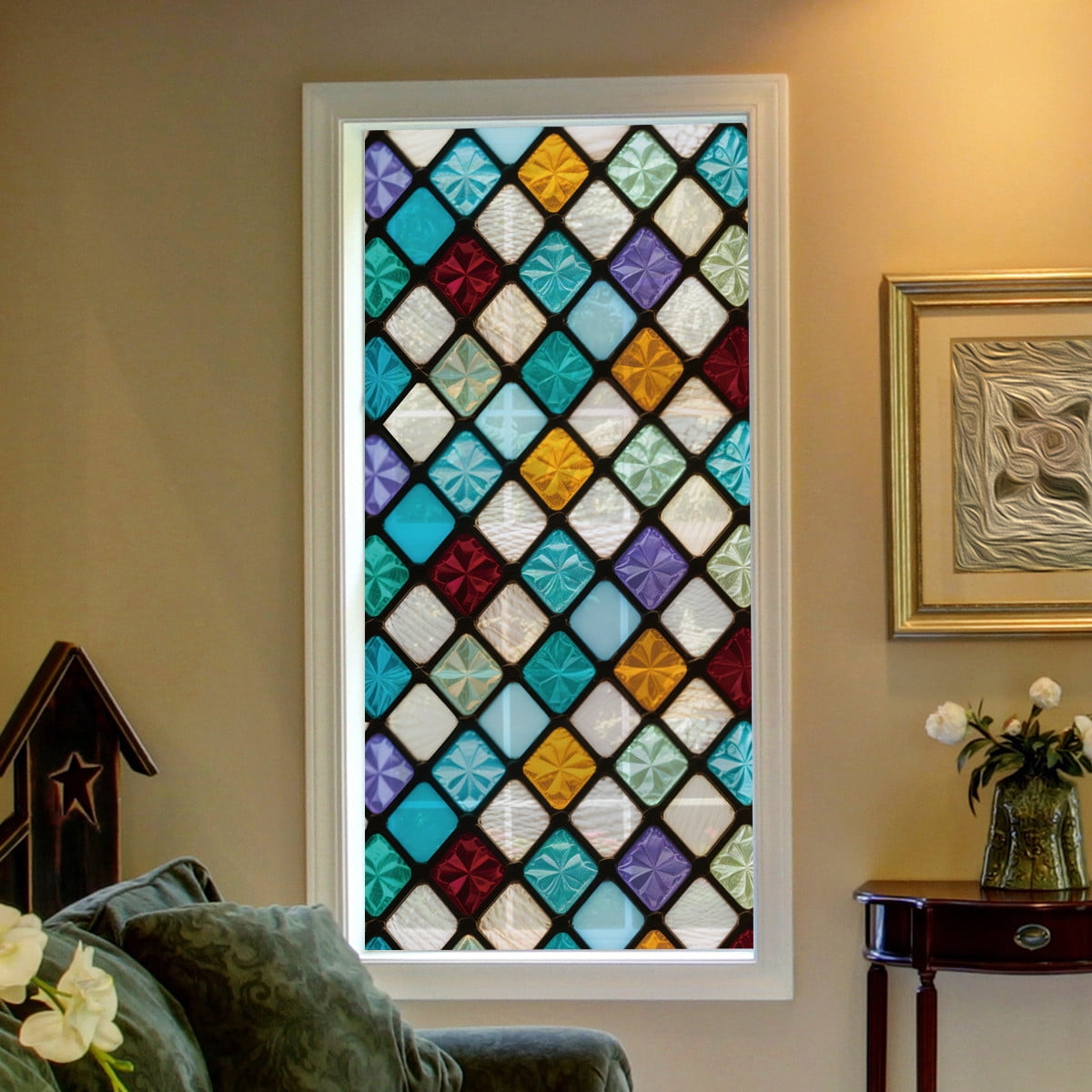 Click here for Qipopiq Stained Glass Window Film  Window Privacy... prices