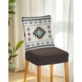 Chair Covers Set of 6, Farm Aztec Bohemian Geometric Removable ...