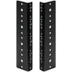 NavePoint 4U Vertical Rack Rail Pair DIY Kit with Hardware, Black ...