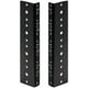 NavePoint 4U Vertical Rack Rail Pair DIY Kit with Hardware, Black ...
