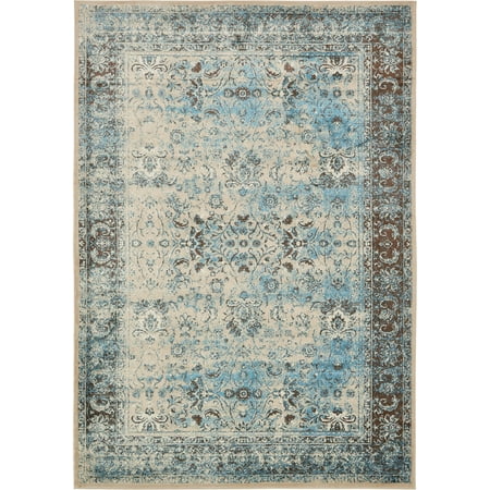 Unique Loom Imperial Istanbul Collection Blue Area Rug (8' x 12'), 8 ...