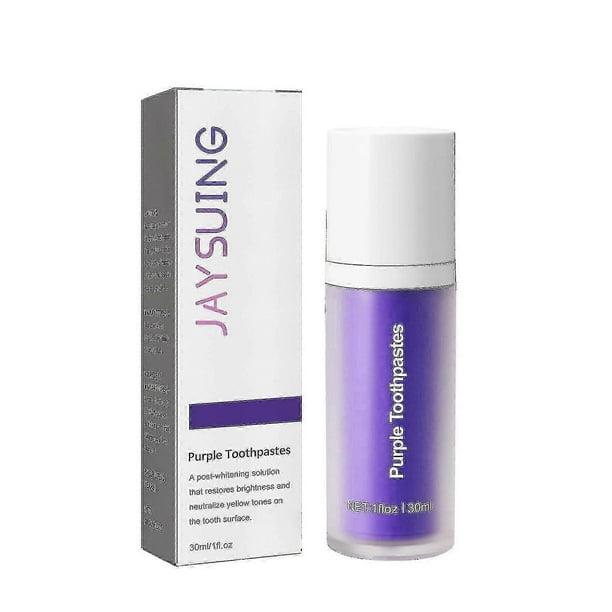 Jaysuing Purple Tooth Whitening Toothpaste For Cleaning Stains, Bad ...