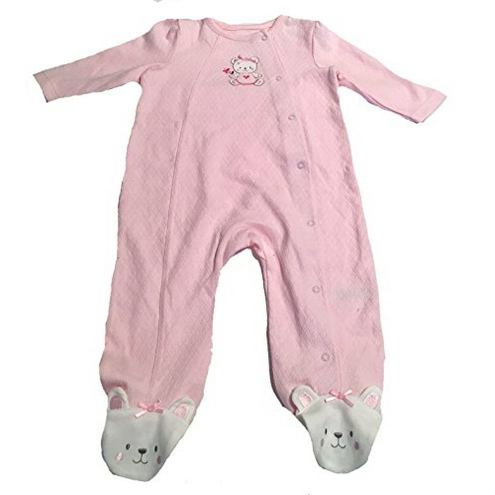 Little Me - Little Me Baby Girls Sleeper with Footies, 9M, Pink ...
