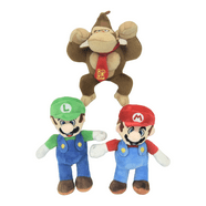Super Mario Bros Luigi 16 inch Stuffed Plush Toy - Walmart.com
