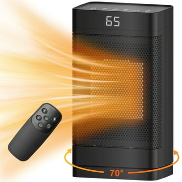 Holmes Compact Ceramic Heater with Manual Thermostat, 7 3/8? x 7 3/8? x ...