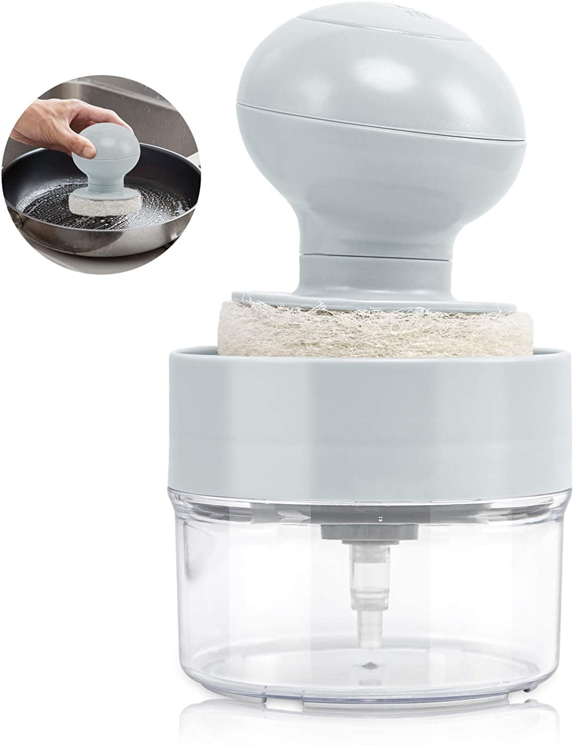 Juego de cepillos para platos con dispensador de jabón, soporte y ...