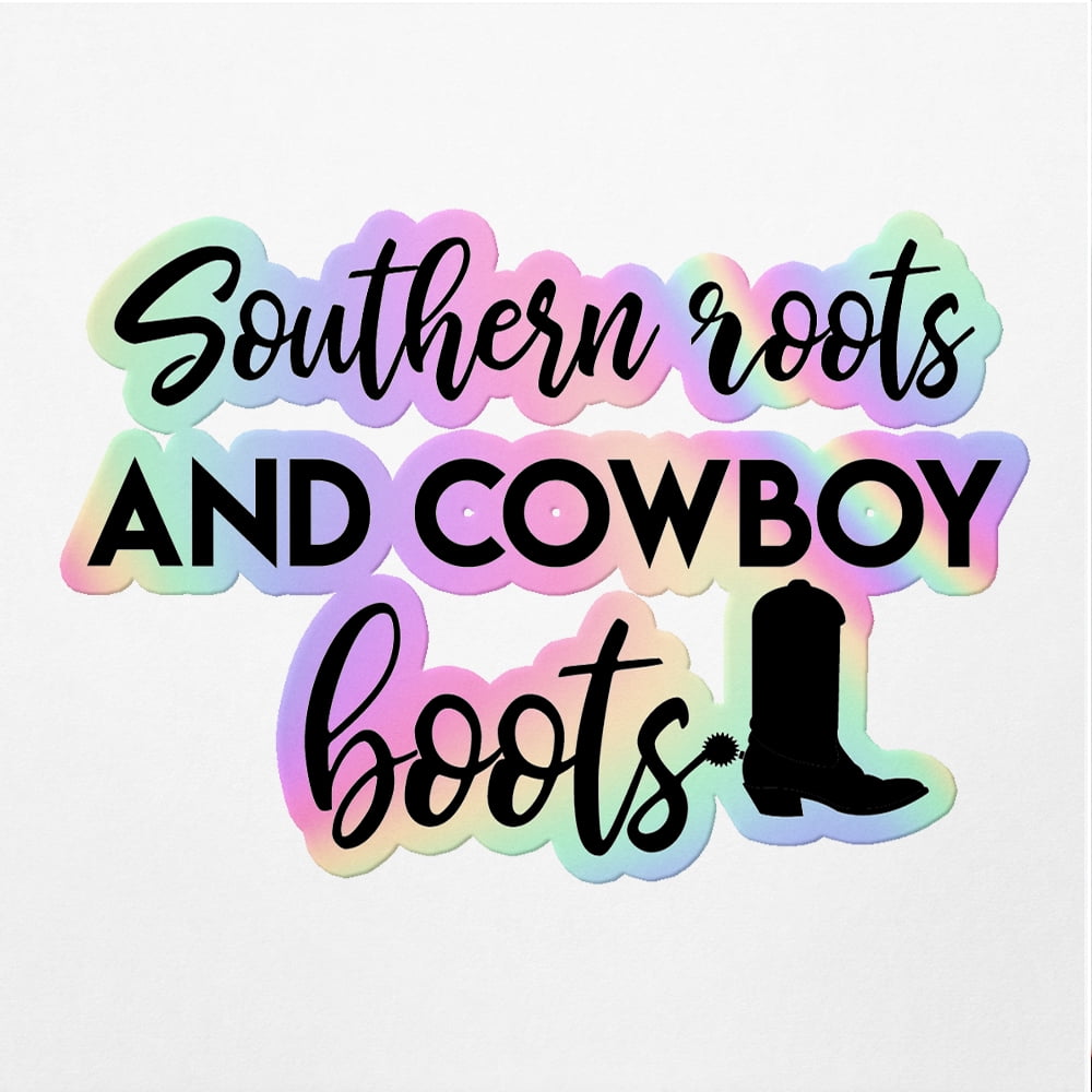 Vinyl Stickers Decals Of Southern Boots - Apply On Any Smooth Surfaces ...