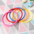 Homemaxs Toss Rings Set, 12pcs Assorted Colors, 5 Inch Plastic Rings ...