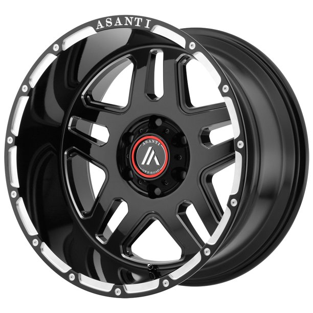 Asanti AB809 Enforcer 20x12 6x5.5" -44mm Black/Milled Wheel Rim 20 ...
