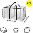 4-Packs Heavy Duty Moving Bags, Storage with Handles & Zippers Storage ...
