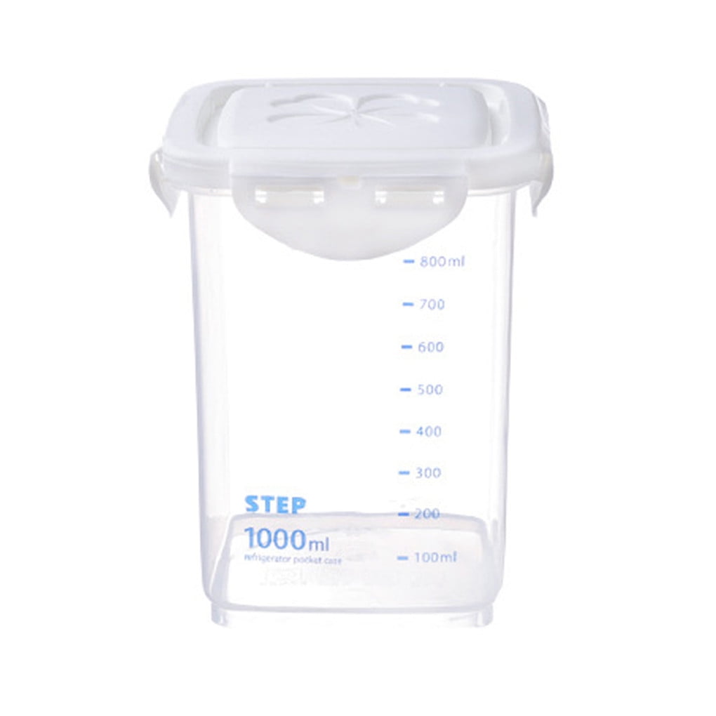 Dido Kitchen Cereal Storage Container with Scale Clear Plastic Food ...