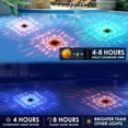 1PC Solar Floating Pool Lights,Pool Lights with RGB Color-Changing Fish ...
