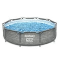 "Bestway Large Steel Pro MAX 10' x 30"" Above Ground Outdoor Swimming ...