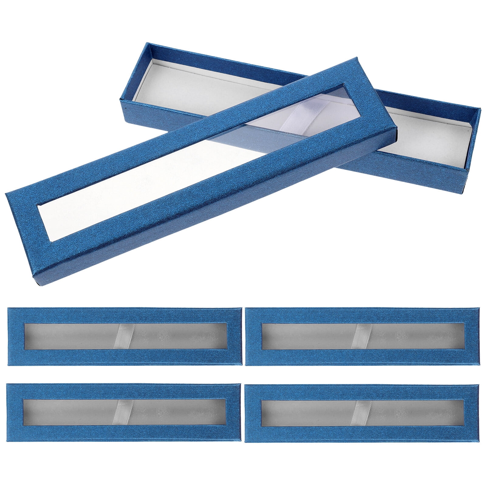 5pcs Empty Pen Gift Box Paper Case with Clear Window Pencil Ballpoint ...