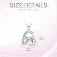 Cancer Awareness Necklace 925 Sterling Silver Ribbon Necklaces ...