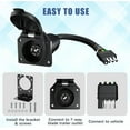 4 Pin to 7 Pin Adapter Trailer Light Adapter 4-Way Flat Truck to 7-Way ...